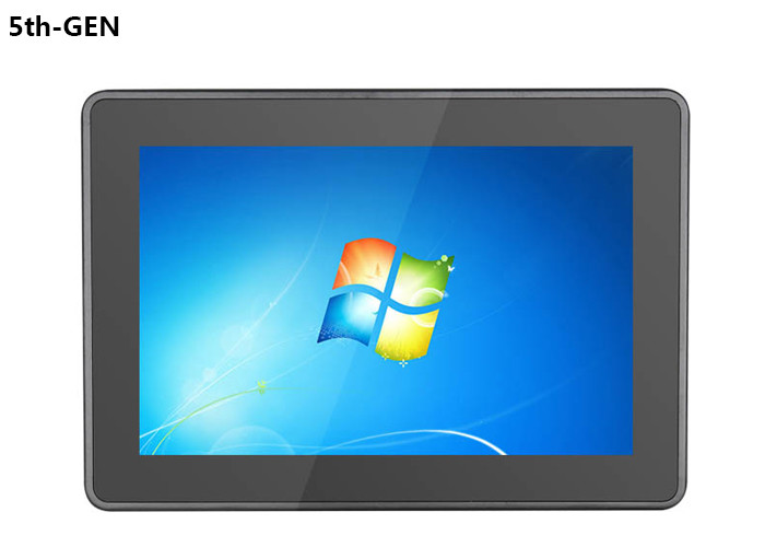 RoHS Windows 10 คอมพิวเตอร์หน้าจอสัมผัสอุตสาหกรรมไร้พัดลม